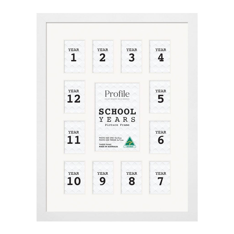 School Years Collage Photo Frame | Australian Made | Timber – Profile ...